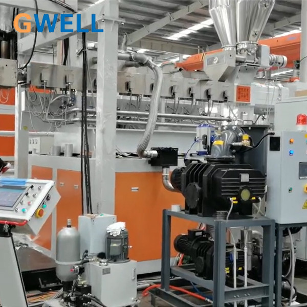PC sheet Extrusion Line Plastic Sheet Extruder Machine 750kg/H
