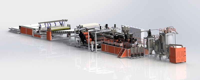 Single Screw Extrusoin PC Endurance Plate PMMA Sheet Extrusion Line ...