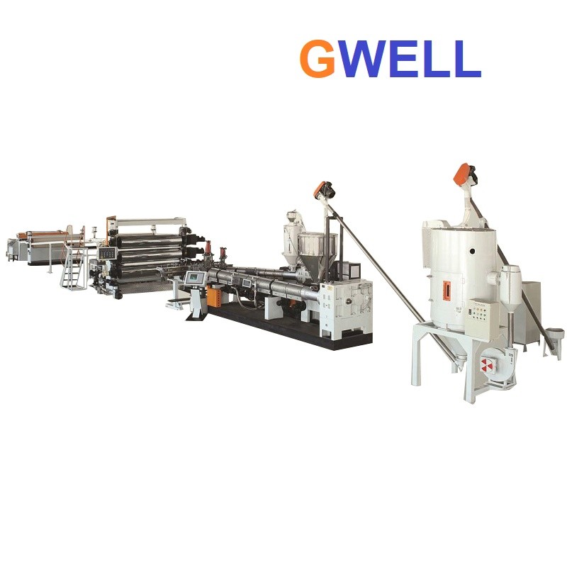 Conical Twin Screw Extrusion Machine PVC Calender Machine Plastic Sheet ...