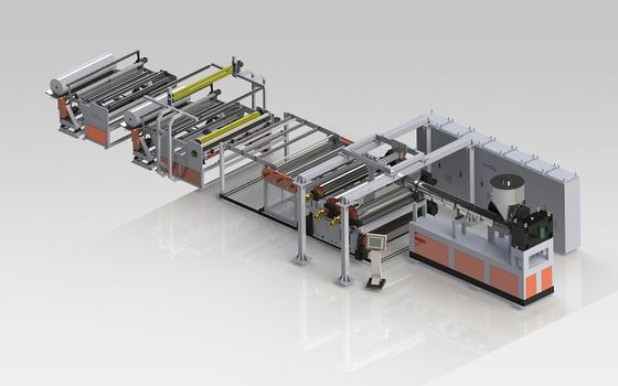 Photovoltaic PVB Encapsulation Film Production Line Single Screw Extruder For BIPV Panels